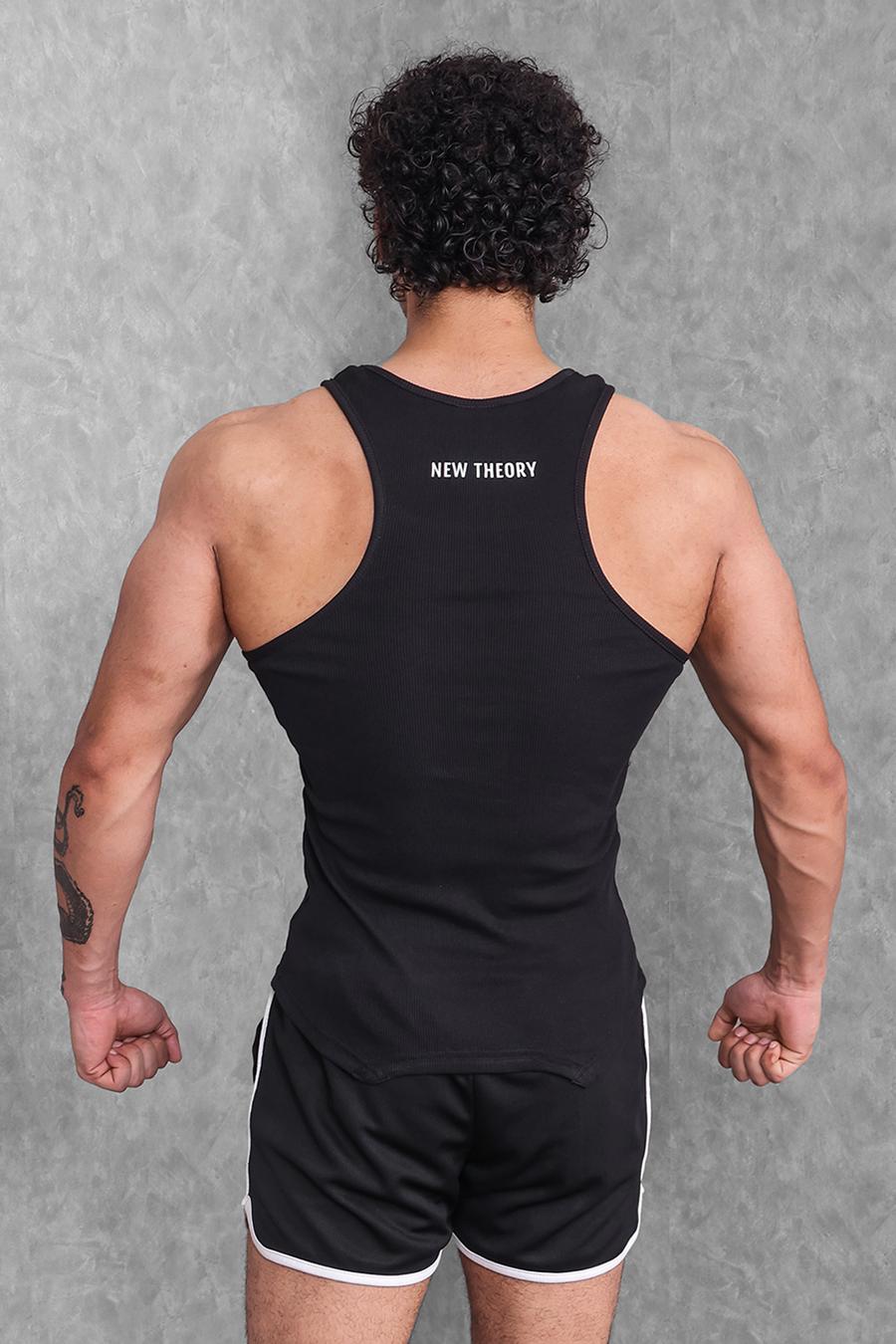 Buy Black Ribbed Gym Tank for Men Online - New Theory Clothing