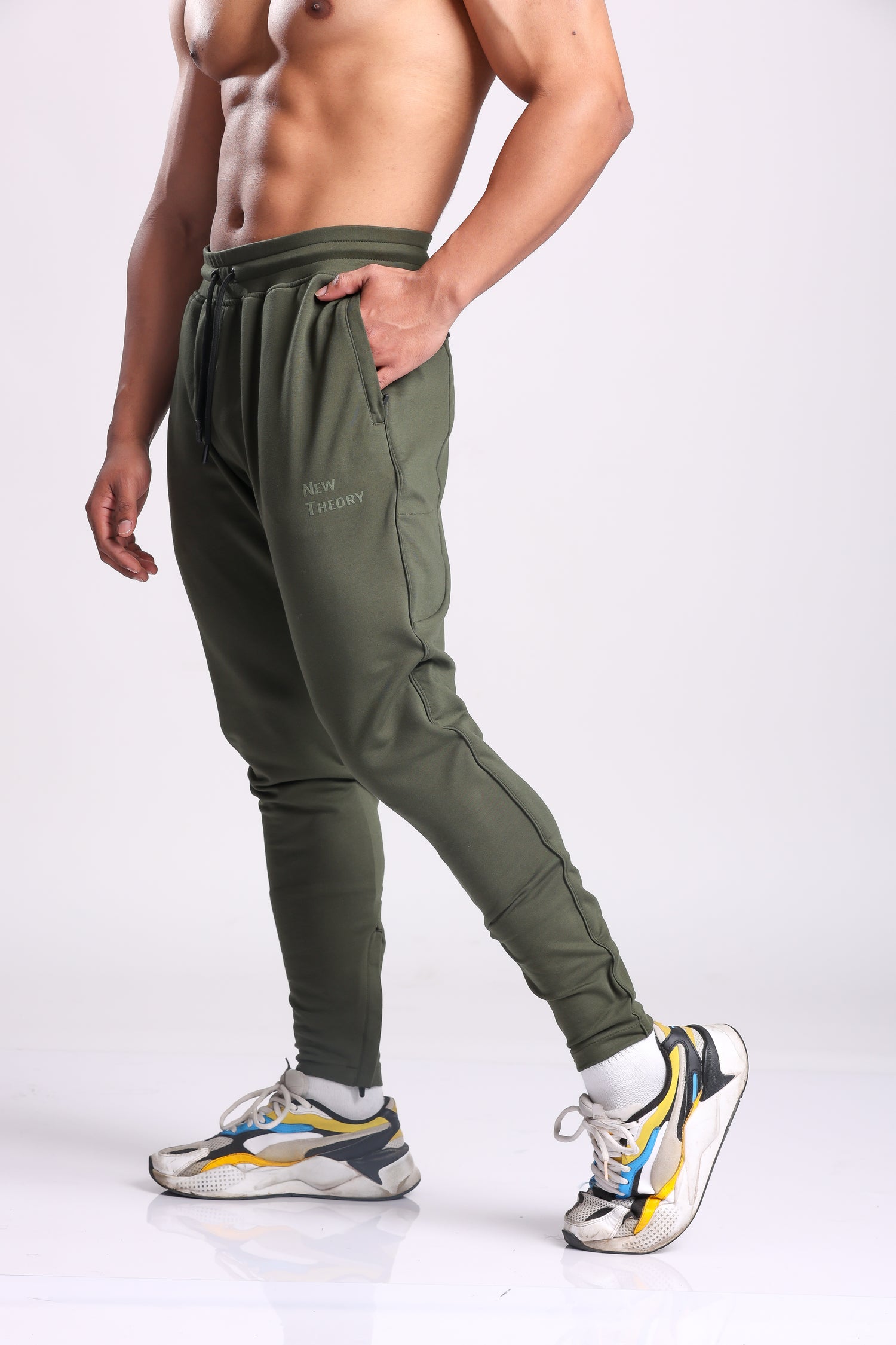 Shop Olive Athletic Joggers Clothing - New Theory Clothing